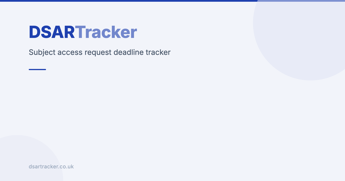 dsartracker — SAR Response Tracking for UK SMEs
